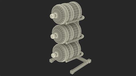 3d 3 Tier Water Jug Rack White Model Turbosquid 2083575