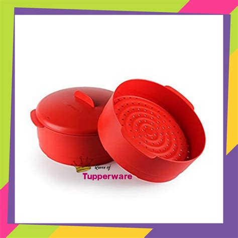 Tupperware Steam It Red 2 Layer Shopee Malaysia