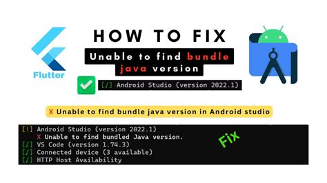 Unable To Find Bundled Java Version Issue Fix For Android Studio Flutter Window Search