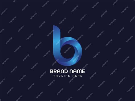 Premium Vector A Blue Logo With A Blue B On It
