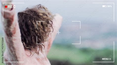 Camcorder Overlay With Analogue Effects Stock Template Adobe Stock