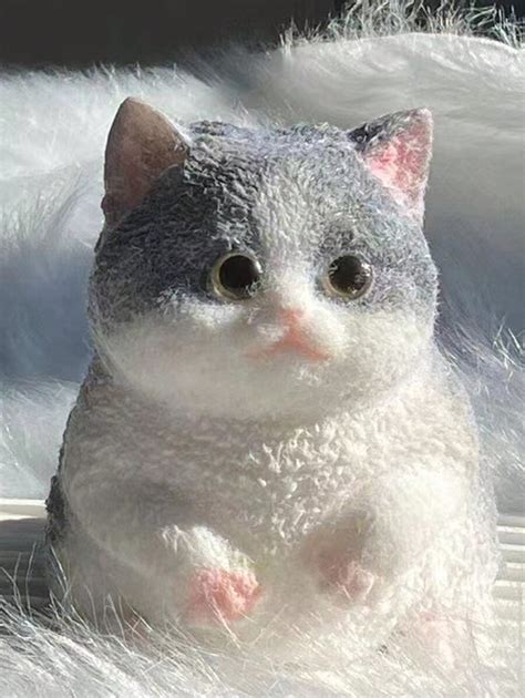 New Realistic Squishable Cat Plush Doll Stress Relief Squishy Cat