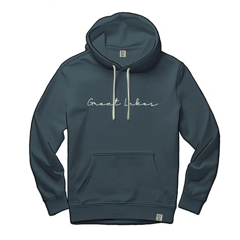 307 Hoodie 9 Oz Peached Deep Water Lake
