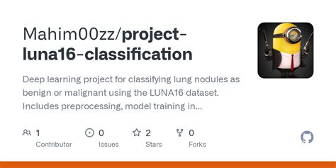 Github Mahim00zzproject Luna16 Classification Deep Learning Project