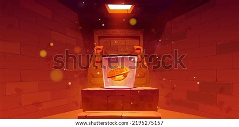 Egypt Temple Treasury Interior Golden Ring Stock Vector Royalty Free