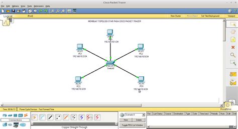 Membuat Topologi Star Pada Cisco Packet Tracer