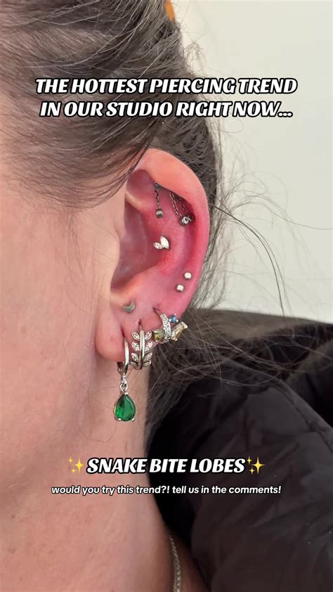 Unique Snake Bite Piercing Trend You Need To Try Tiktok
