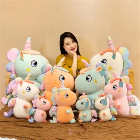 Unicorn Knuffel Wit 60 Cm Grote Knuffel Eenhoorn Knuffel Wit