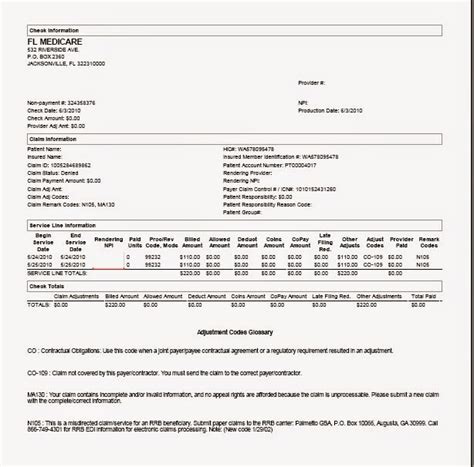 Denial Eob Example ~ Rcm101