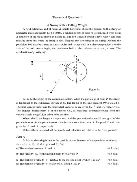 Ipho 2003 Theoretical Question 1 Pdf Physical Quantities