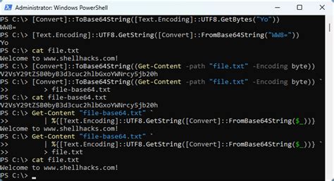 Base64 Powershell Decode And Encode One Liners Cheatsheet Shellhacks