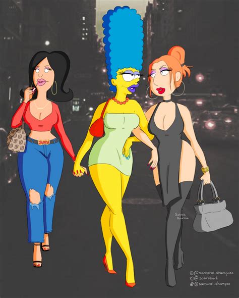 Lois Marge And Linda Out In Town Know Your Meme