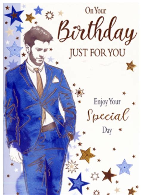 Happy Birthday Greetings For Men Free Custom Printable Birthday Card