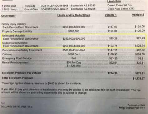 Um Uim Dec Page Um Uim Marked Page 001 Piccuta Law Group Car Accident Lawyers