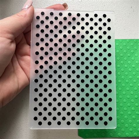 Dots Embossing Folder Background Embossing Folders Paper Embossing Paper Craft Embosser
