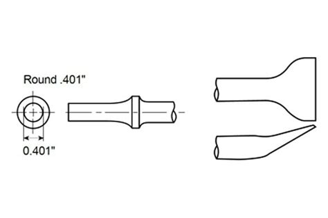 Chicago Pneumatic® A046063 401 Parker Shank Angle Scaling Chisel