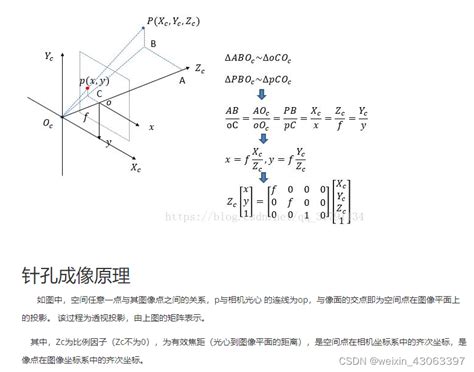 相机标定理解相机标定公式 Csdn博客