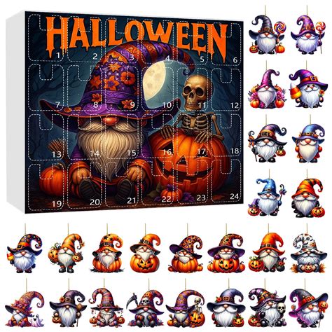 Halloween Countdown Gnome Advent Calendar 2025 With 2d Gnome
