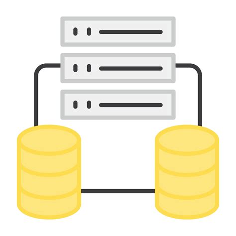 Modern Design Icon Of Connected Data Server Racks Data Structure 40208708 Vector Art At Vecteezy