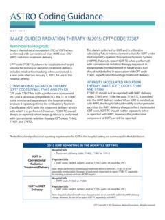 Coding Guidance American Society For Radiation Oncology Coding Guidance American Society For