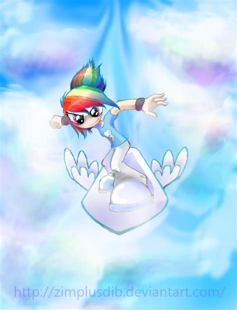 Rainbow Dash Humanized By Zimplusdib On Deviantart