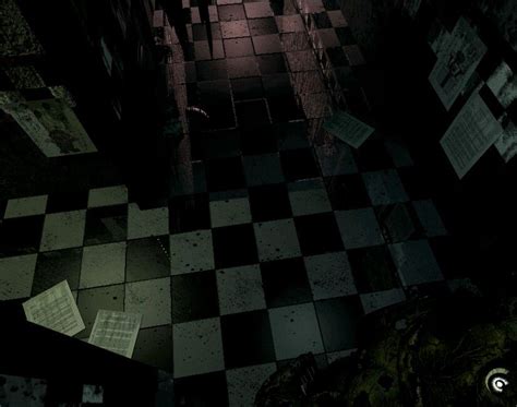 Dark Hallway With Checkered Flooring In Springtraps Cam 03