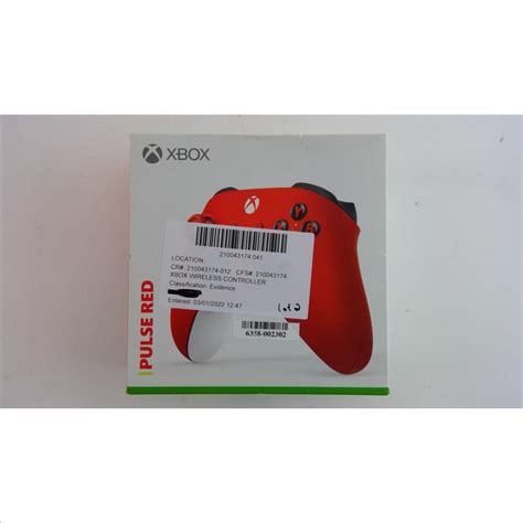 Xbox Pulse Red Wireless Controller Property Room
