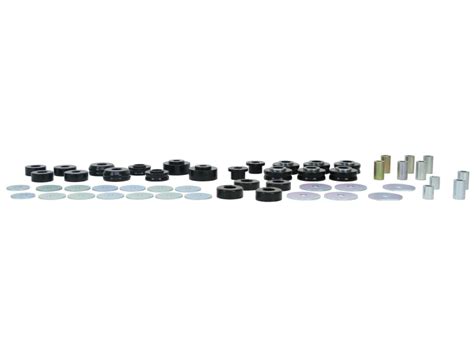 Whiteline 1965 1970 Chevrolet Bel Air Body Mount Bushing Set Black
