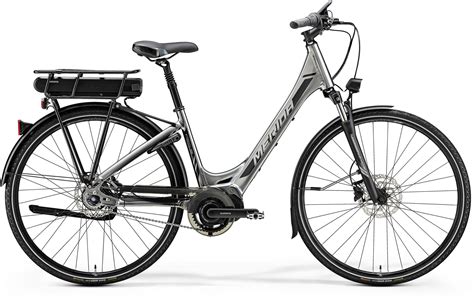 E Spresso City 700 Shiny Dark Silver Black 2019 Merida Benelux