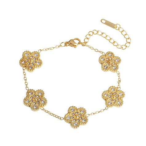 5 Leaf Clover Bracelet Clover Shop