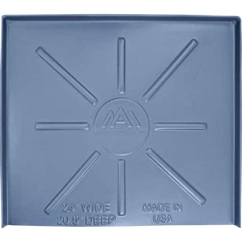 American Built Pro 24 In X 205 In Grey Dishwasher Drain Pan Dwp 1g