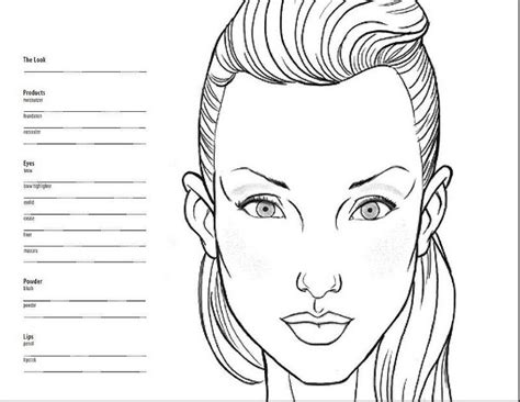 16 Ideias De Face Chart E Croqui De Maquiagem Para Salvar Hoje Face