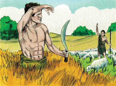 Artwork Depicting Cain And Abel Cain And Abel Offering Their