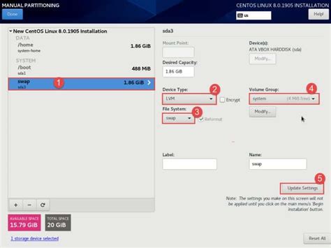 Step By Step Create Lvm During Installation Rhelcentos 78 Golinuxcloud