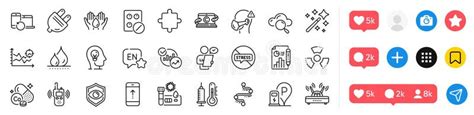 Eye Detect Transmitter And Magic Wand Line Icons Pack For Web App