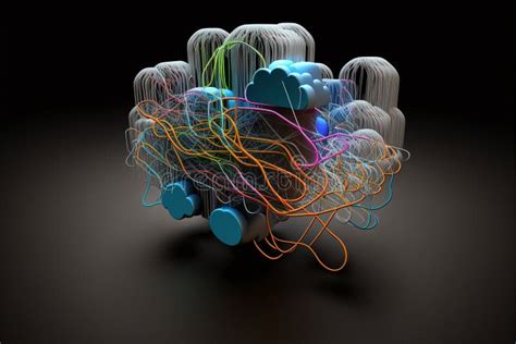 It Internet Cloud Computing Storage Technology Cyberspace Concept Ai Generated Stock