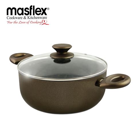 Masflex 24cm Master Class Induction Casserole With Glass Lid Masflex