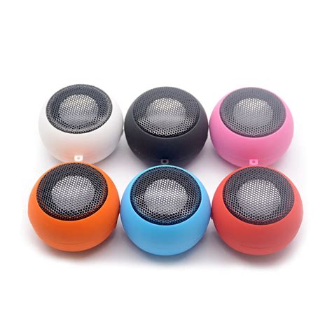 Mini Column Speaker Wired Stereo Sound Box Hamburger Shape Loudspeaker Audio Music Player For