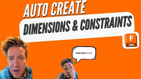 Fusion 360s New Automate Feature Automatically Create Dimensions And Constraints Youtube
