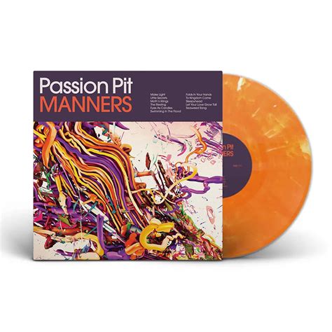 Passion Pit Manners 15th Anniversary Edition Lp Orange Marbled