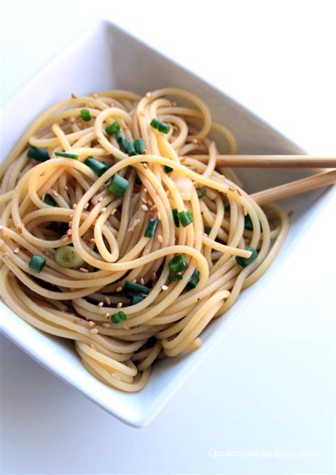 Sesame Noodles Garden Seeds And Honey Bees