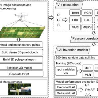 Flowchart Of Lai Inversion Using Uav Based Remote Sensing And Ml Methods Download Scientific