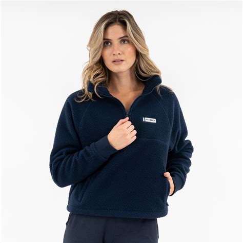 Rivanna Fleece Pullover Solid Fleet Navy Rhoback