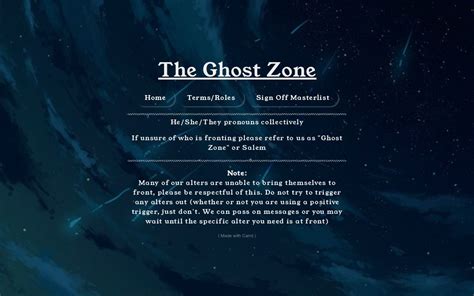 The Ghost Zone