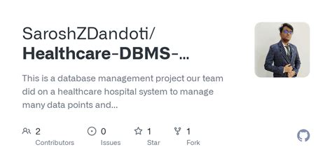 GitHub SaroshZDandoti Healthcare DBMS Project This Is A Database Management Project Our Team