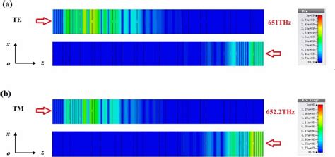 The Simulated Distributions Of The Electric Field For The Absorption