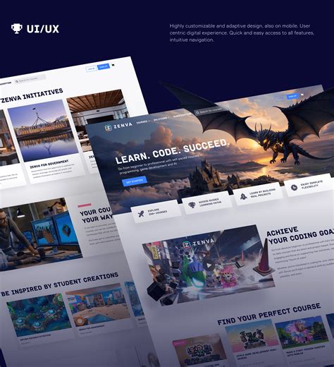 zenva — education platform ux ui brand design behance