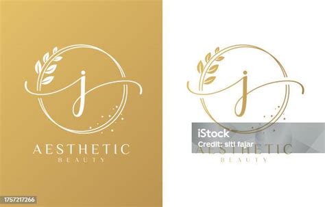 Letter J Beauty Monogram Logo Stok Vektör Sanatı And J Harfi‘nin Daha