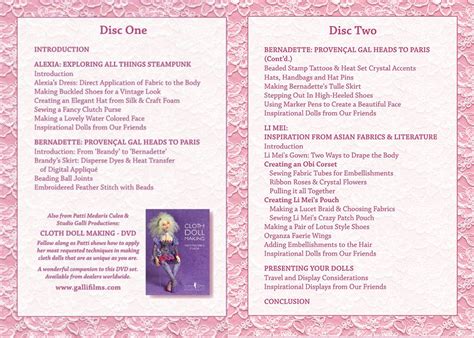 Cloth Doll Making Sewing Patterns Books And Dvds By Patti Culea
