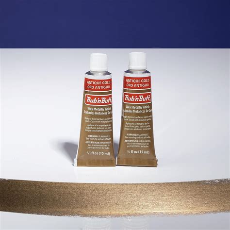 Amaco Rub N Buff Antique Gold 2 Tubes 15ml Each Gilding Wax For
